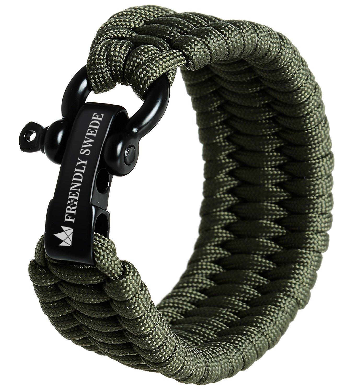 Bracelet de Survie Trilobite The Friendly Swede vert militaire ...
